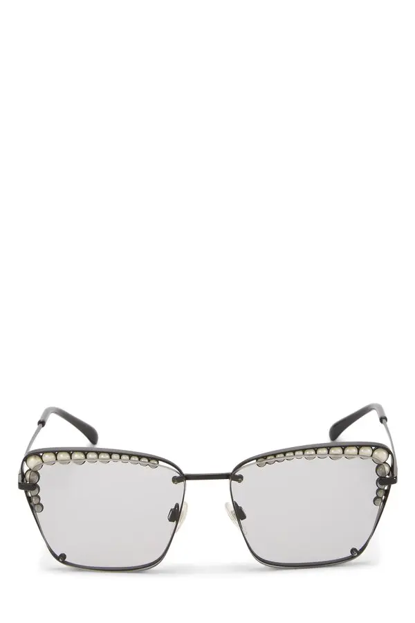 Chanel Metal Aviator Sunglasses - Grey