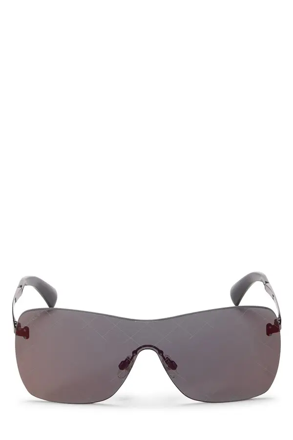 Chanel Metal Shield Sunglasses - Purple