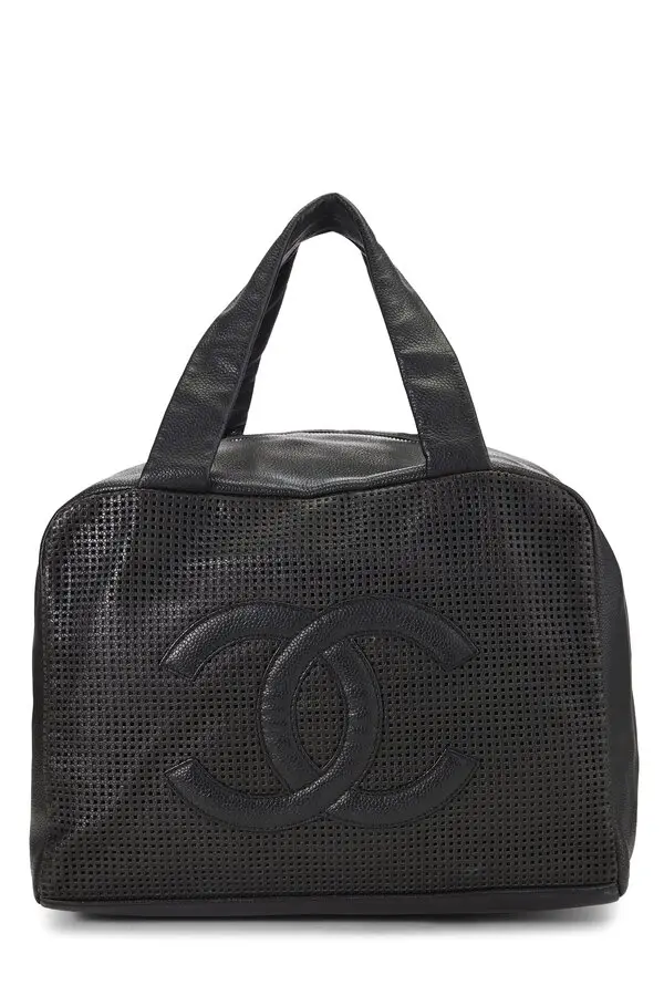 Chanel Perforated Leather Bowler