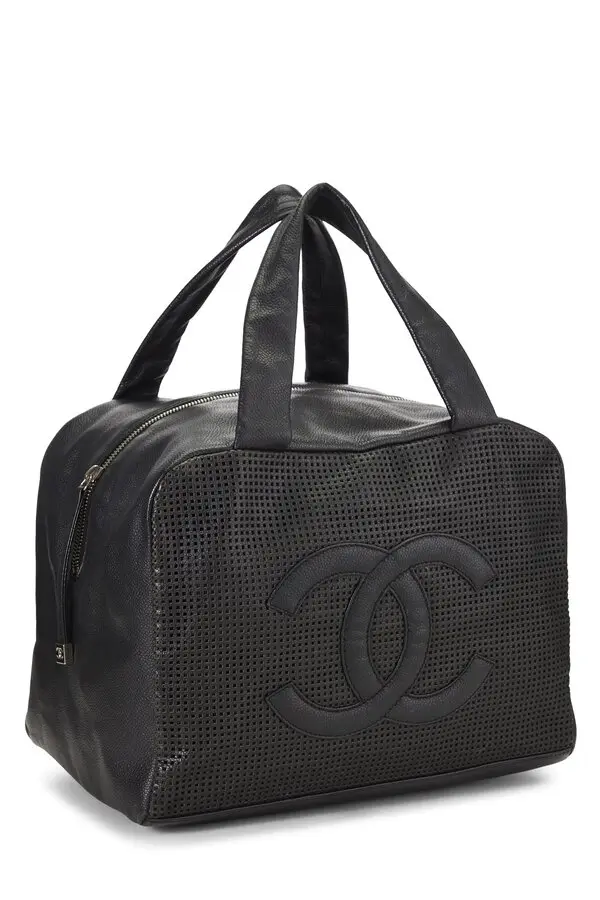 Chanel Perforated Leather Bowler