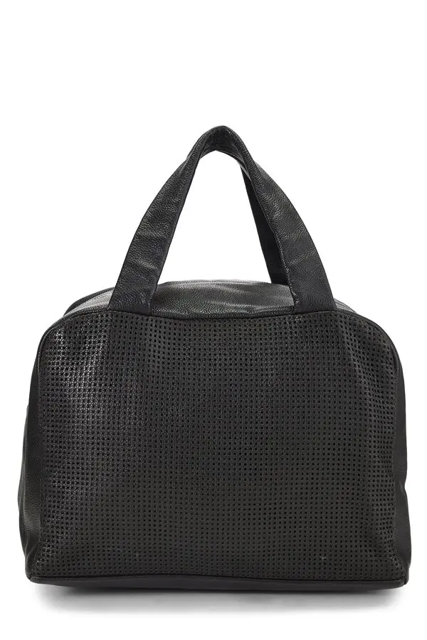 Chanel Perforated Leather Bowler