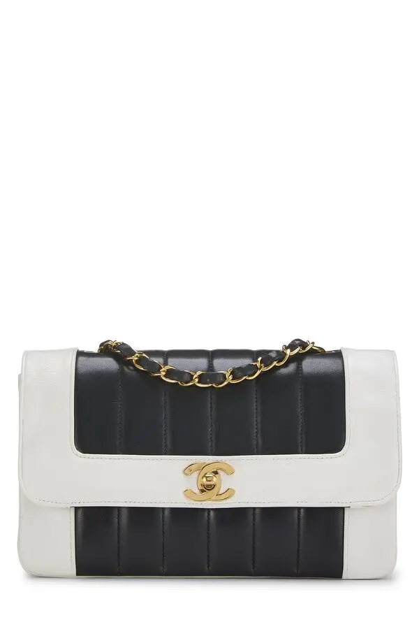 Chanel Vertical Lambskin Border Flap Bag - Multi