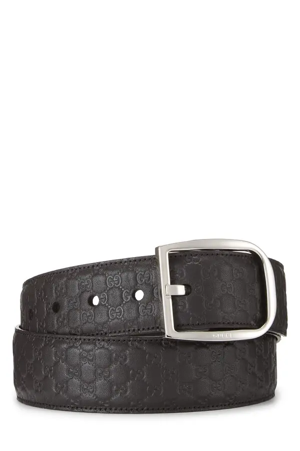 Gucci Microssima Leather Belt - Brown