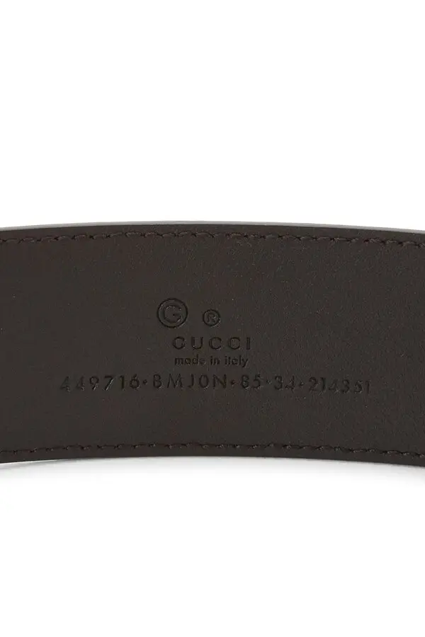 Gucci Microssima Leather Belt