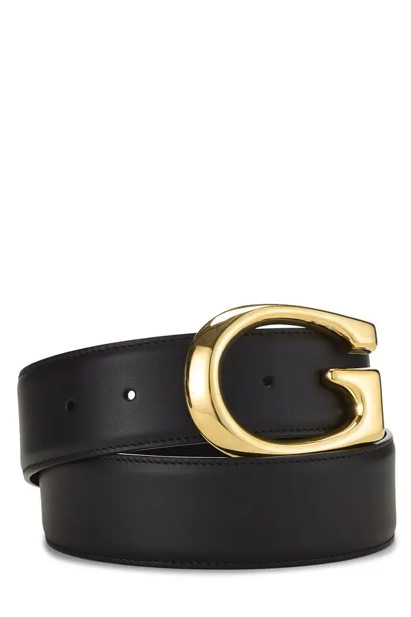 Gucci G Buckle Belt 80 - Black