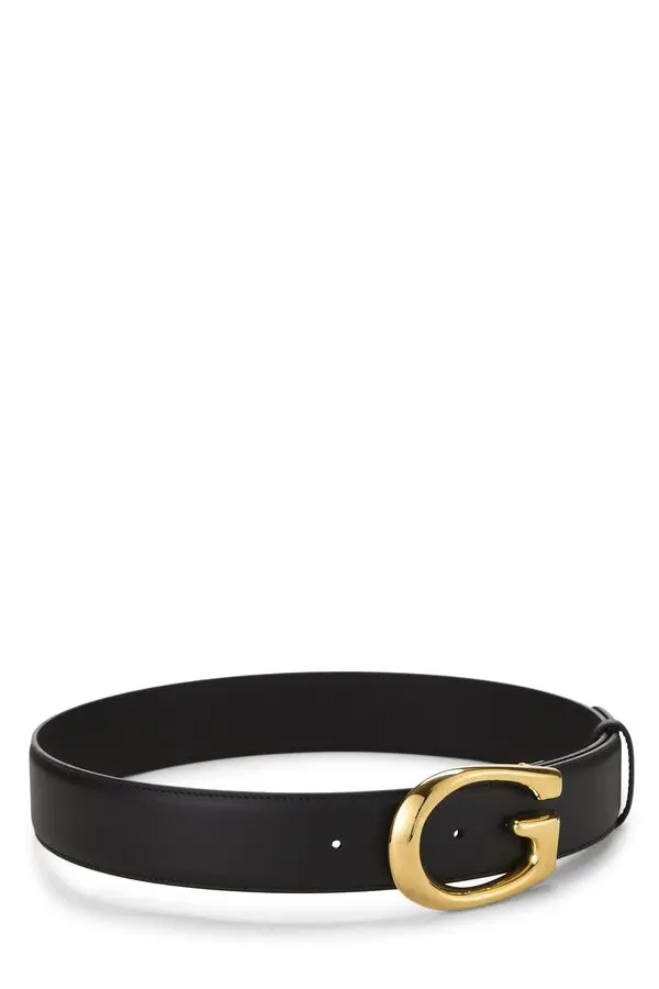 Gucci G Buckle Belt 80 - Black
