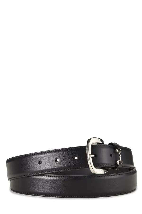 Gucci Horsebit Accent Belt - Black