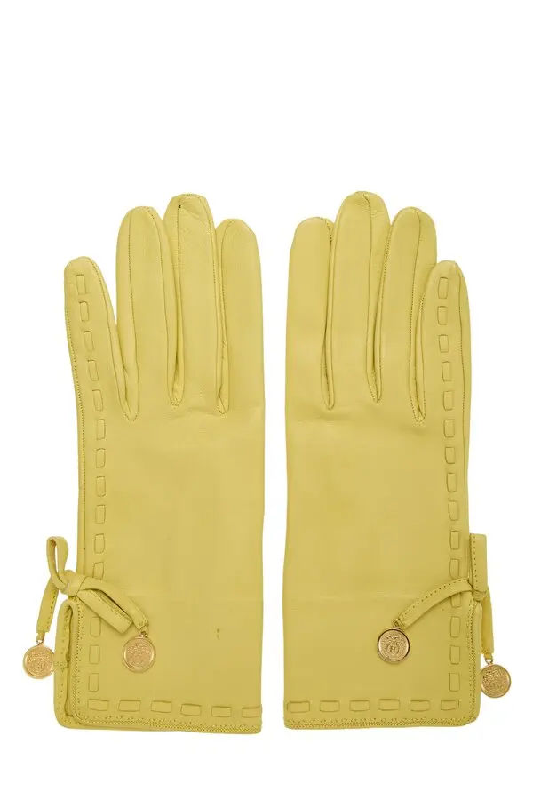 Hermès Lambskin Gloves - Yellow