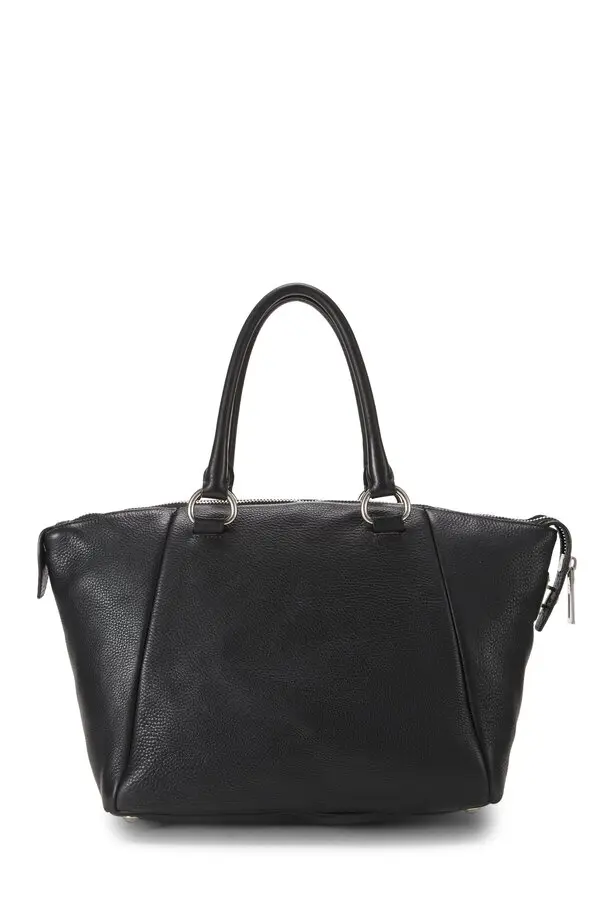 Prada Vitello Daino Handbag - Black