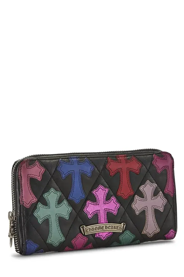 Chrome Hearts Cemetery Cross Zip-around Wallet