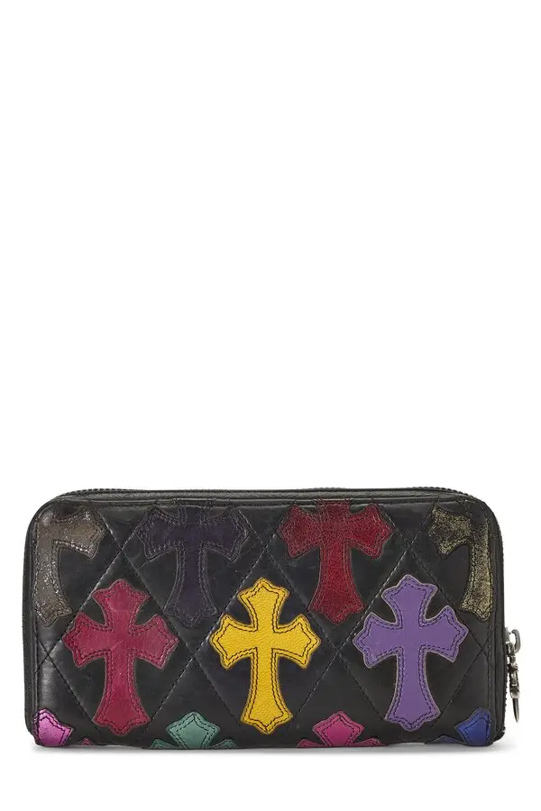 Chrome Hearts Cemetery Cross Zip-around Wallet