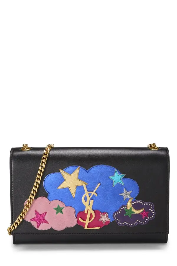 Saint Laurent Star Embellished Kate - Black