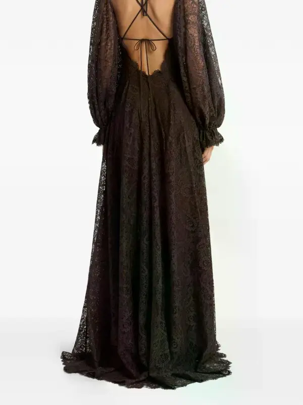 Etro Paisley Motif Long Lace Dress