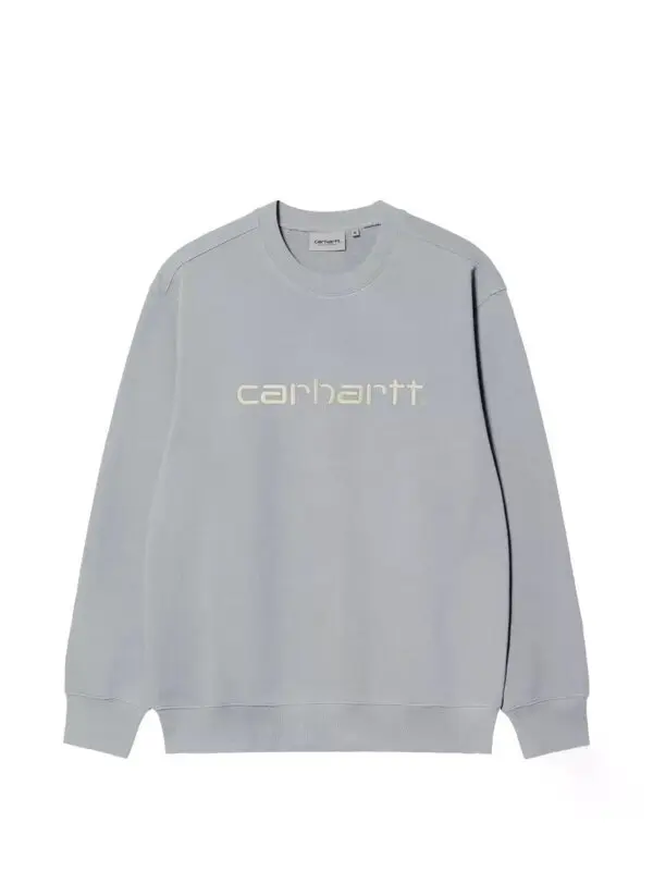 Carhartt Work In Progress Logo-embroidered Sweatshirt - Grey