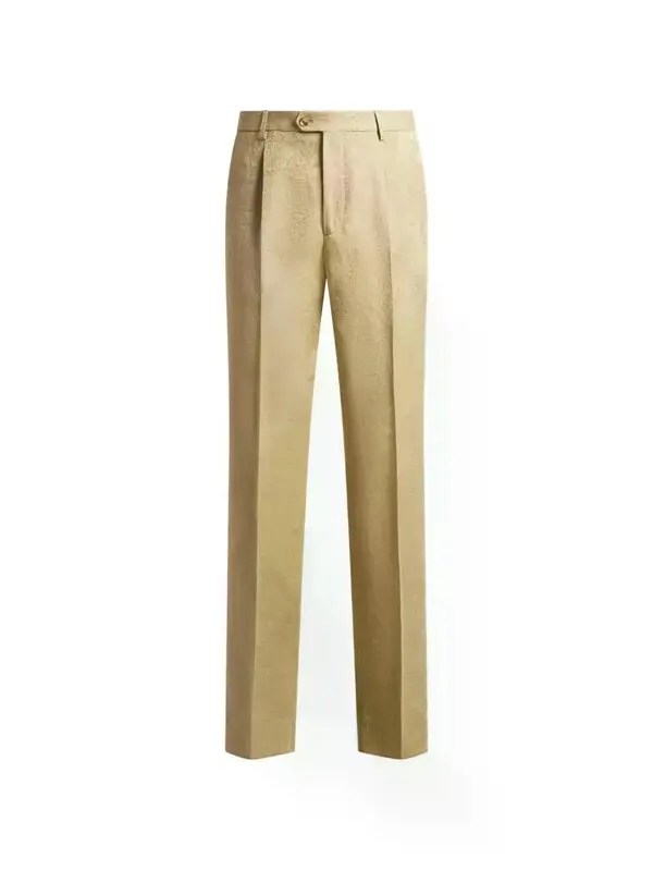 Etro Jacquard Floral Trousers