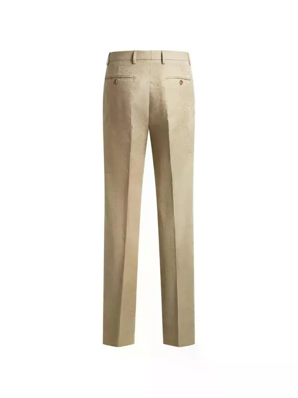 Etro Jacquard Floral Trousers
