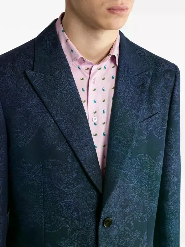 Etro Jacquard Floral Paisley Jacket