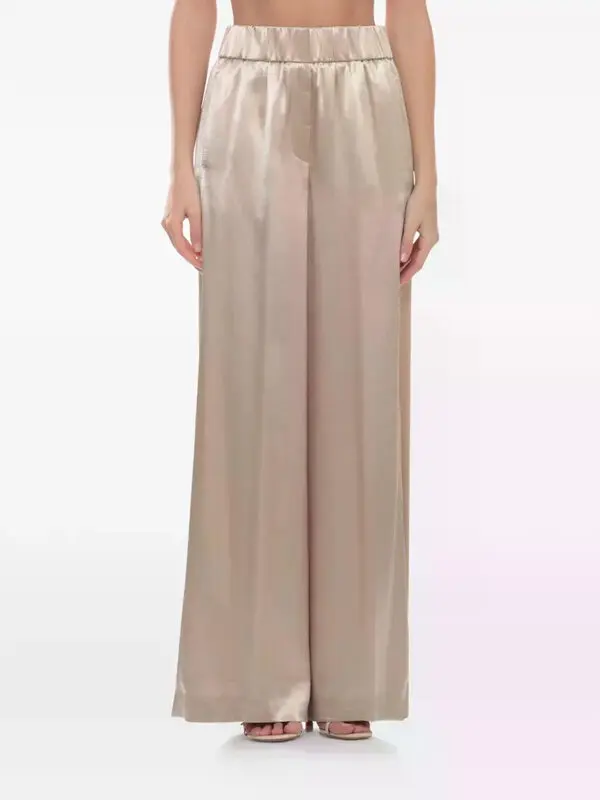 Peserico Elasticated Palazzo Pants - Neutrals