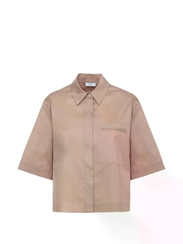 Peserico Pocket Detail Shirt - Neutrals