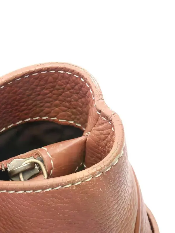 Celine 2000s Boogie Leather Tote Bag - Brown
