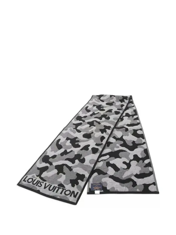 LOUIS VUITTON 2017 Camouflage Scarf - Grey