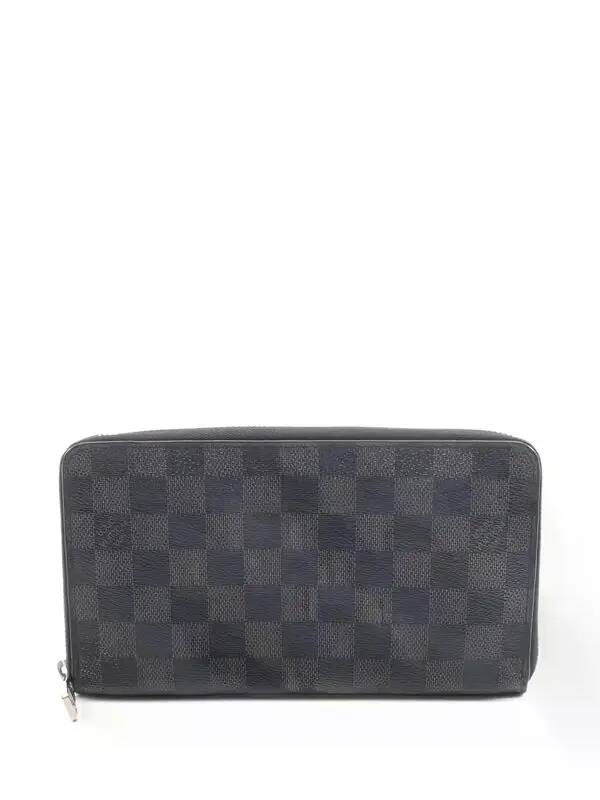 LOUIS VUITTON 2014 Damier Graphite Zipper Wallet - Black