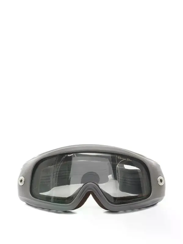 Dior 2000s Logo-detail Snow Goggles - Grey