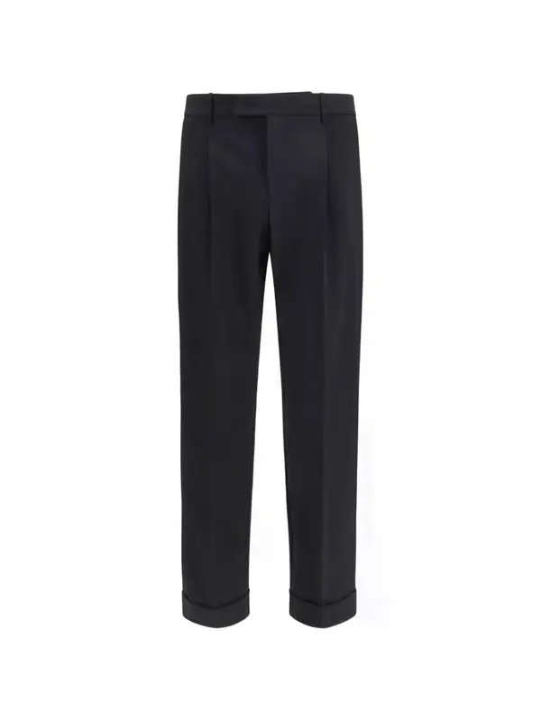 CRUNA Single-pleat Carrot Trousers