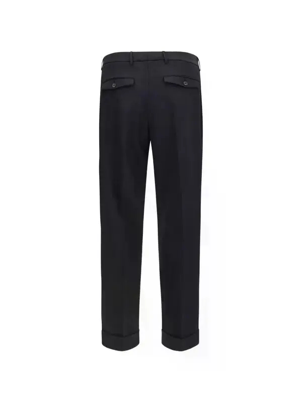 CRUNA Single-pleat Carrot Trousers