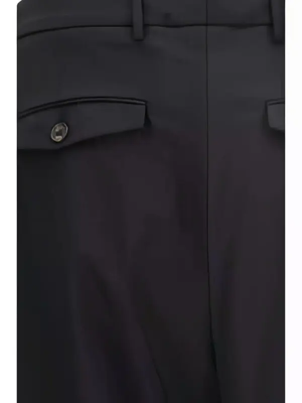 CRUNA Single-pleat Carrot Trousers