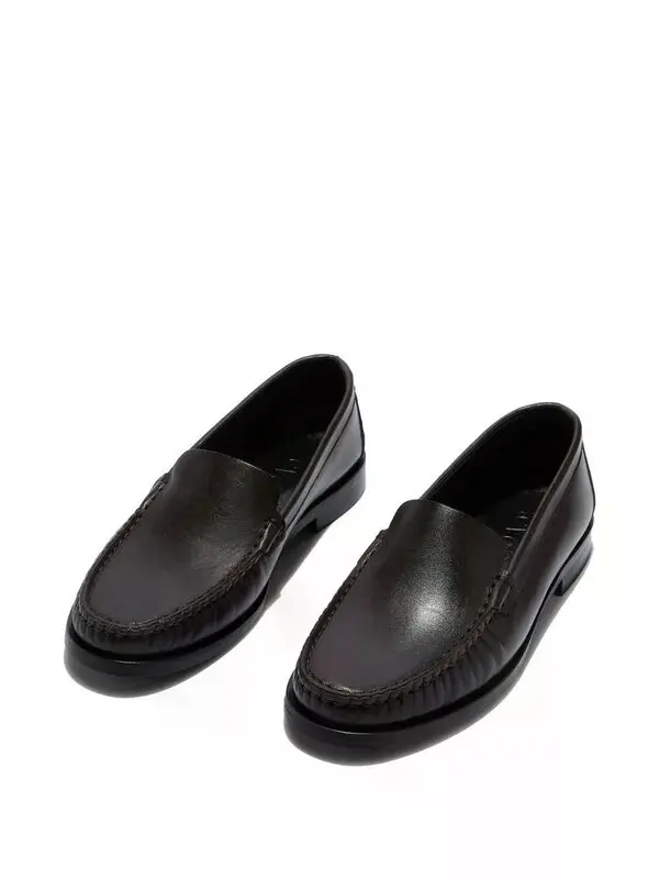 AeydĒ Arthur Stitched Loafers - Brown