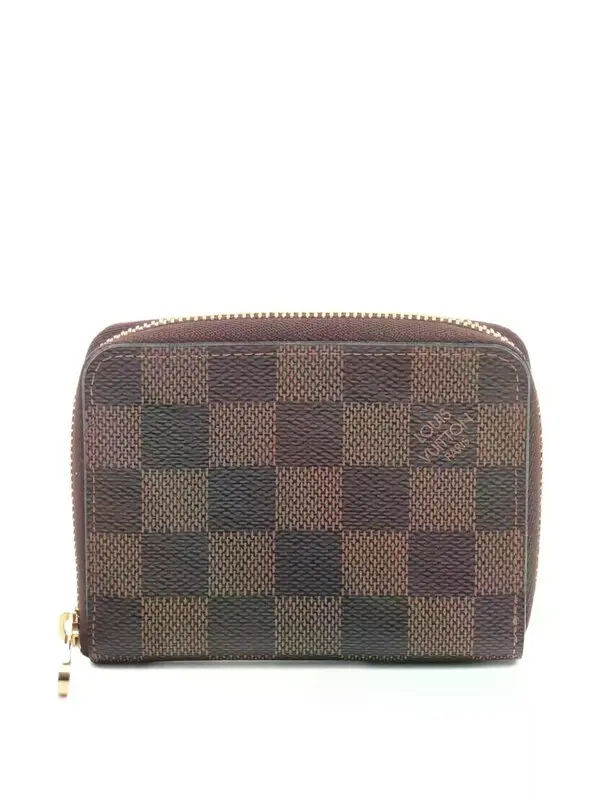 LOUIS VUITTON Zippy Damier Ebène Coin Purse - Brown