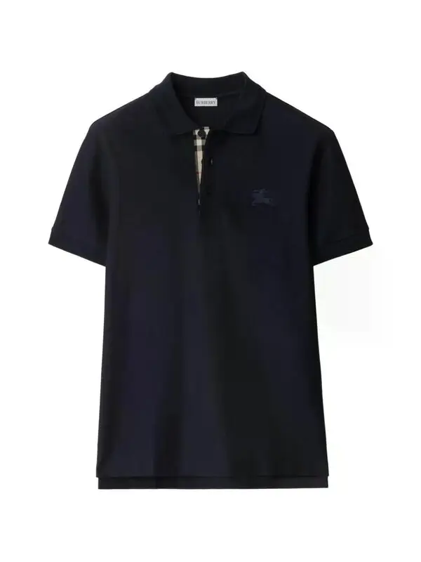 Burberry Cotton Polo Shirt - Blue