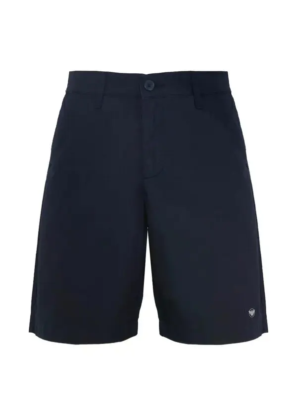 Emporio Armani Logo-detail Cotton Bermuda Shorts