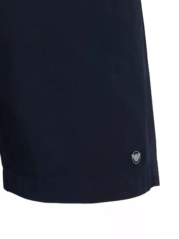 Emporio Armani Logo-detail Cotton Bermuda Shorts