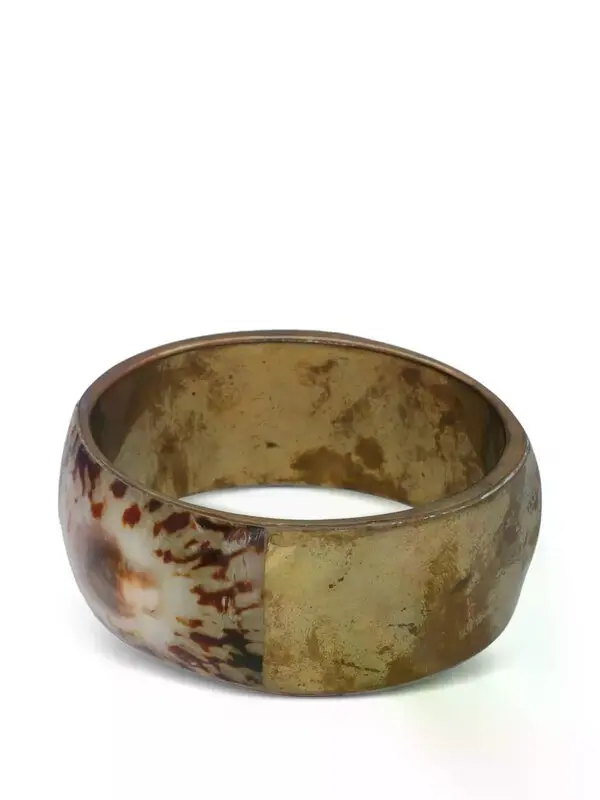 Vintage Seashell Bangle Bracelet