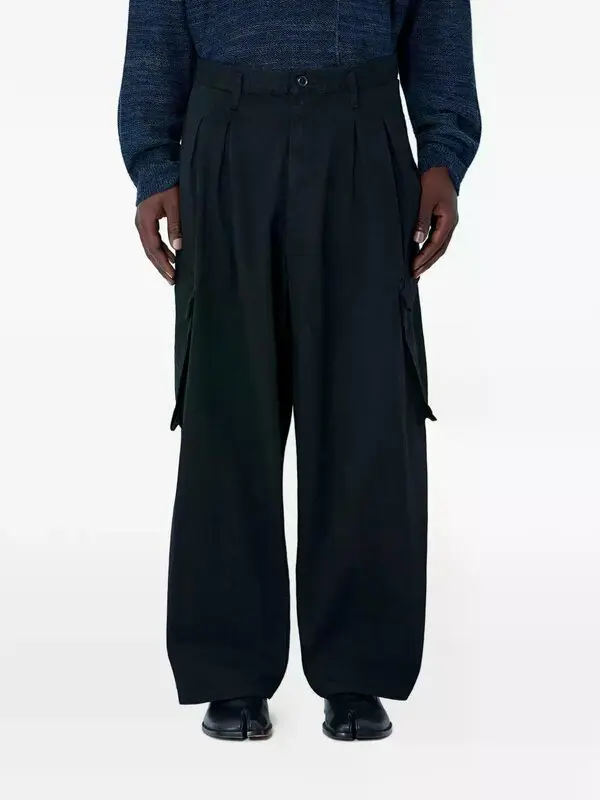 Yohji Yamamoto Belt-loop Pocket Trousers