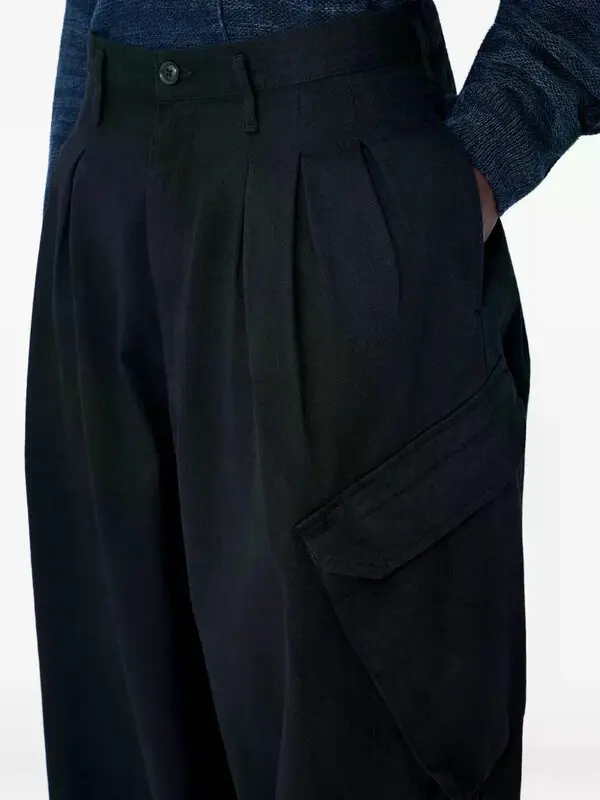 Yohji Yamamoto Belt-loop Pocket Trousers