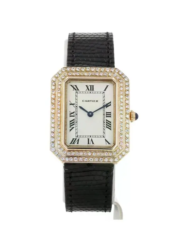 CARTIER 1970s Cristallor 35mm Watch - White