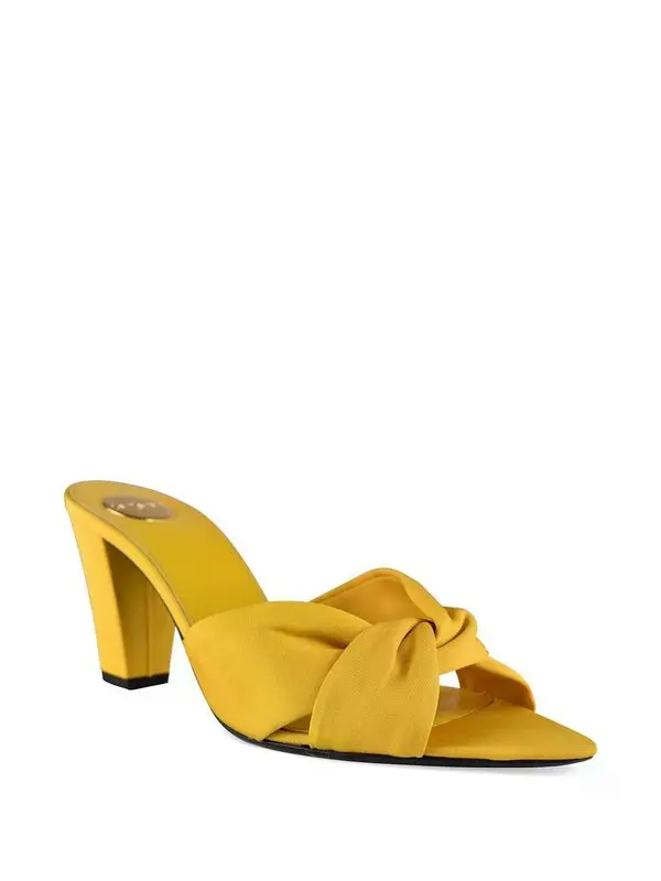 Saint Laurent Franciane Twisted Sandals - Yellow