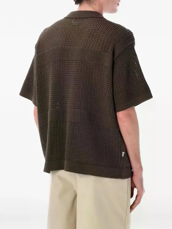 Obey Zach Waffle Knit Shirt - Brown