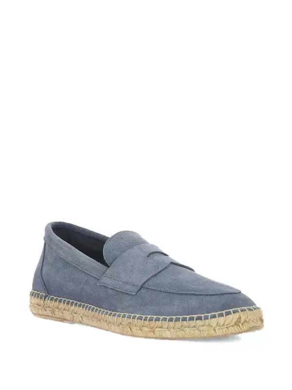ABARCA Flat Penny Loafer - Blue