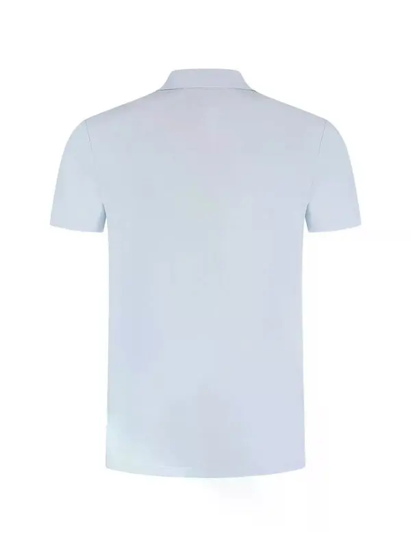 ZANONE Button Short-sleeve Polo Shirt - Blue