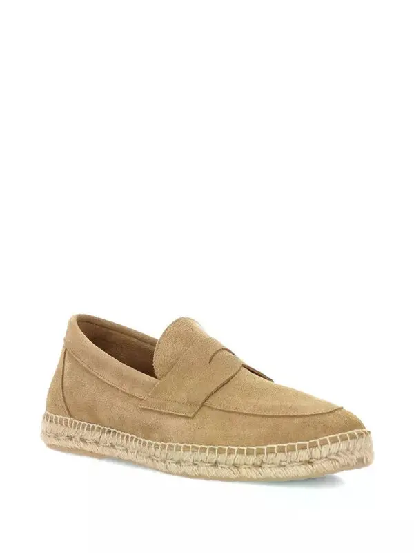 ABARCA Topstitch Loafers - Neutrals