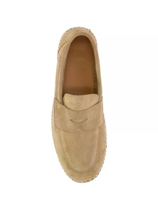 ABARCA Topstitch Loafers - Neutrals
