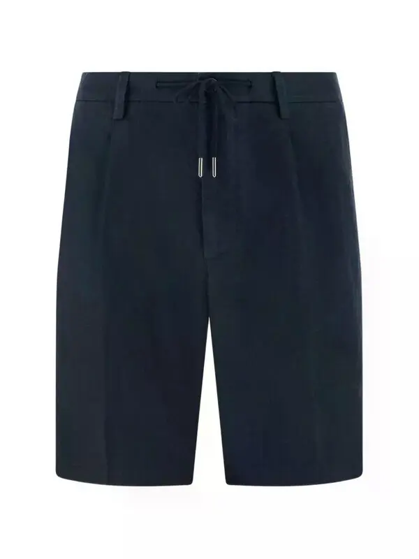 Boggi Milano Linen Drawcord Detail Shorts