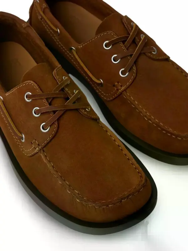 Camper Don Laced Boat Shoes - Brown