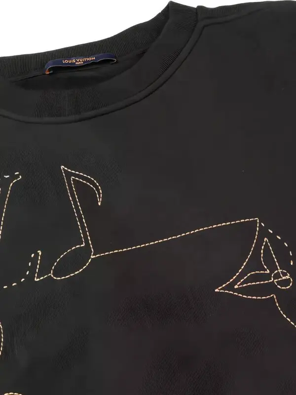 LOUIS VUITTON 2010s Embroidered Sweater