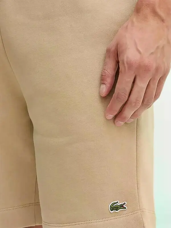 Lacoste Logo Patch Shorts - Neutrals