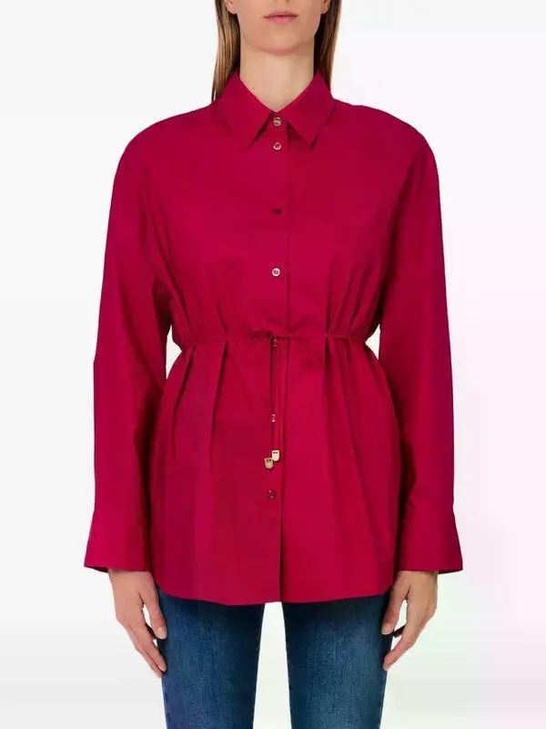 Liu Jo Drawstring Shirt - Red